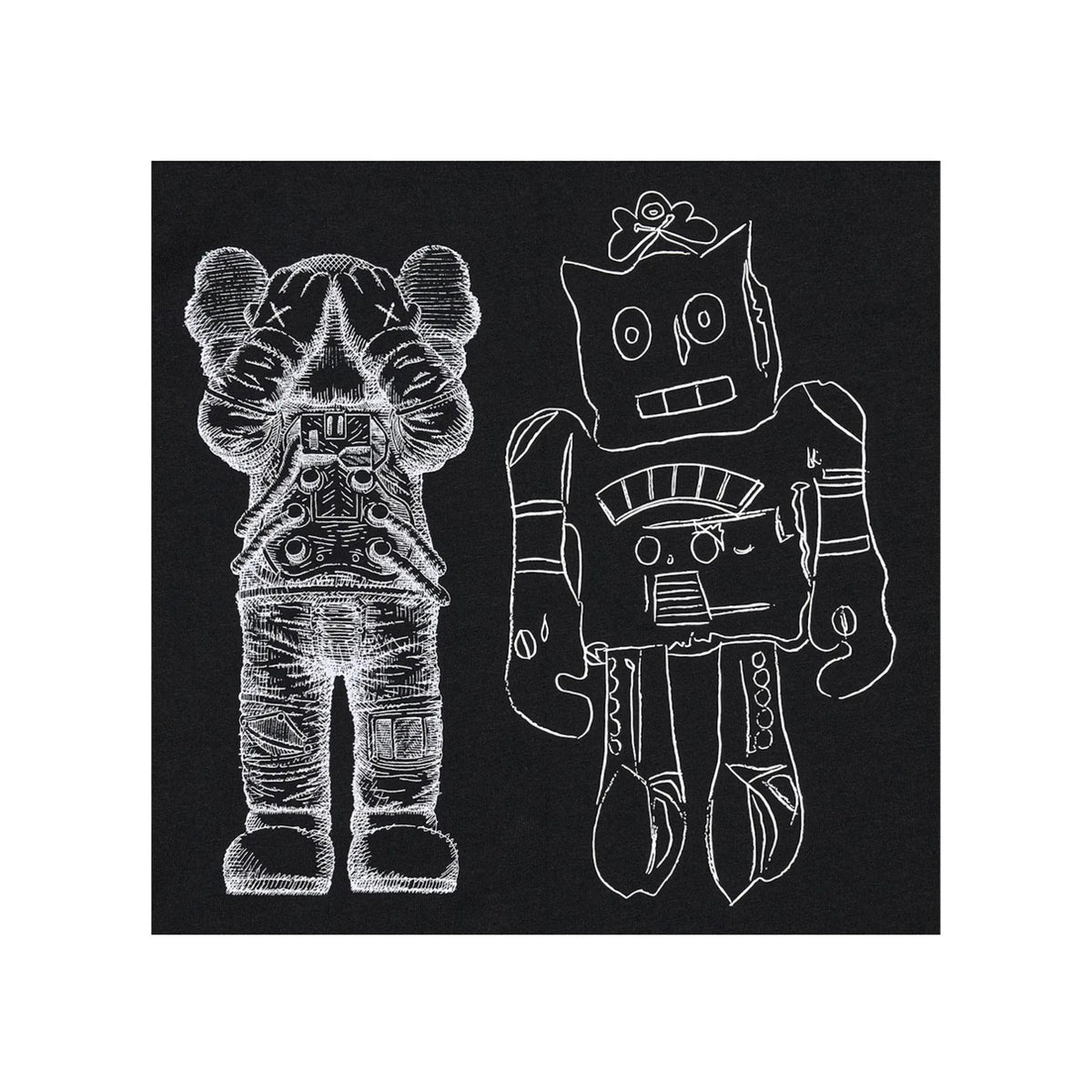 KAWS x Uniqlo Warhol Black Robot T-Shirt – Outsole