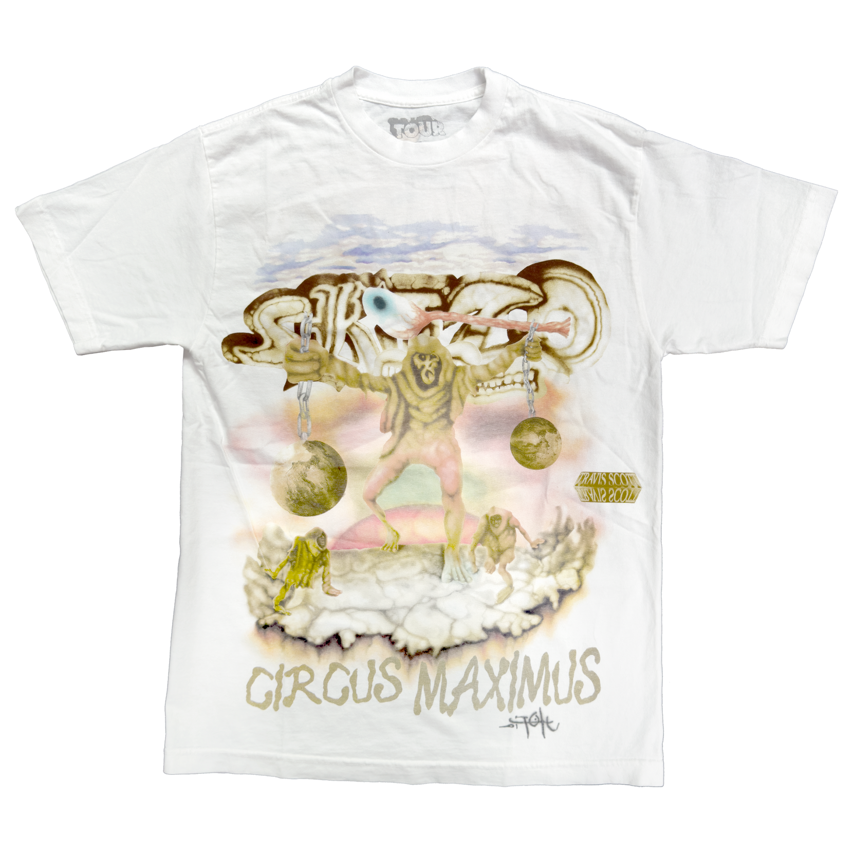 Travis Scott Utopia Tour Skitzo Circus Maximus Tee - Outsole
